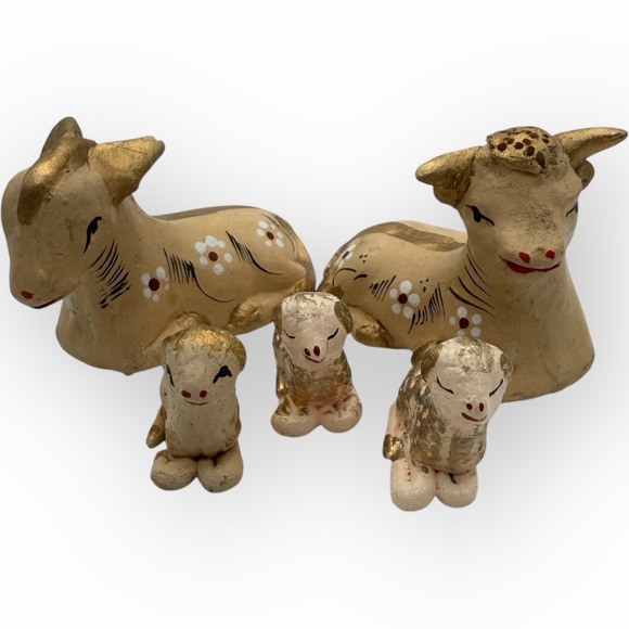 Tonala | Art | Mexican Tonala Pottery Folk Art Nativity 5 Piece Hand ...